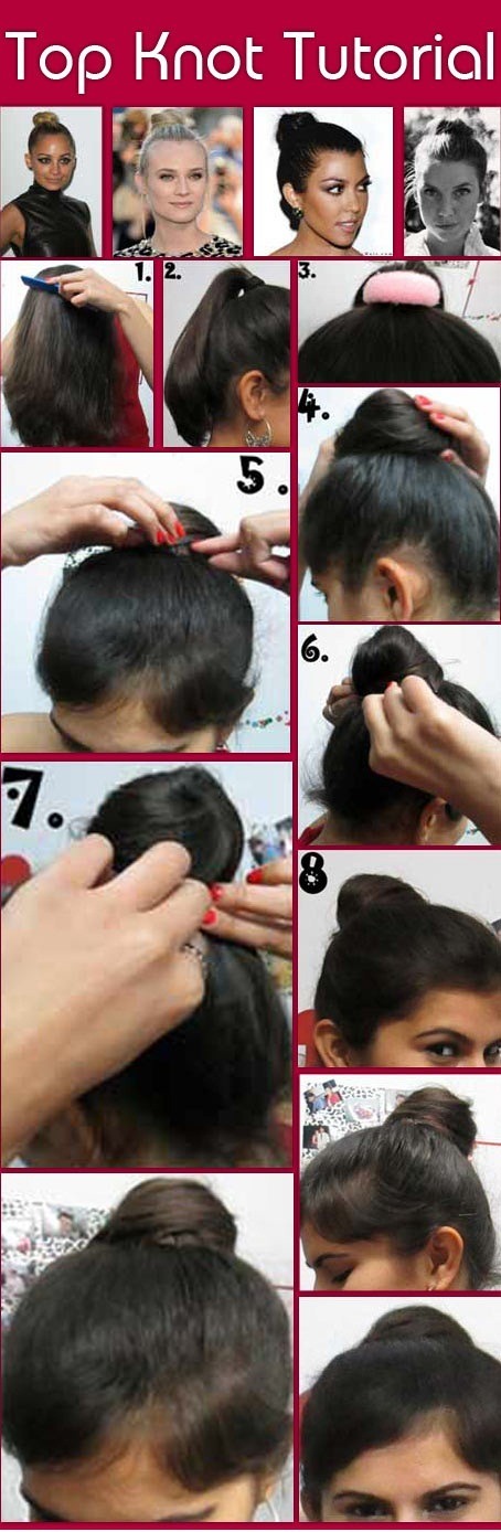 Top Knot Tutorial With Detailed Steps | Sanjana S.'s (sanjana) Photo ...
