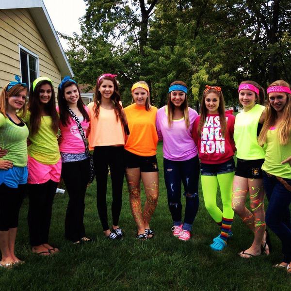 Neon out for the football game | Alia A.'s (alia) Photo | Beautylish