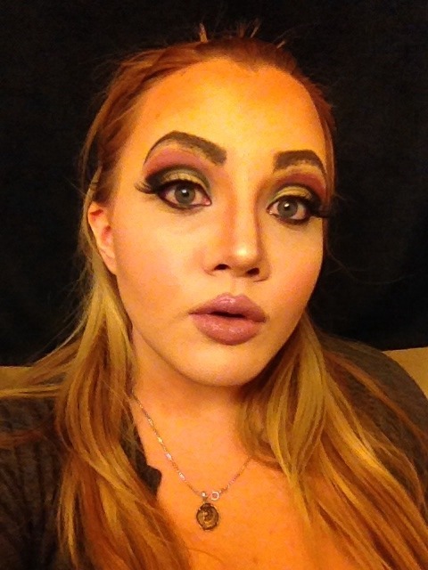 First time gluing eyebrows down | Courtney F.'s Photo | Beautylish