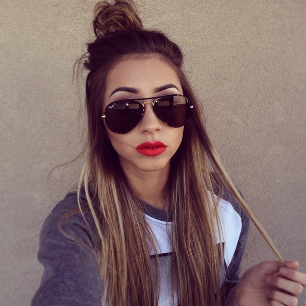 Half-up top knot. | Alysia R.'s Photo | Beautylish