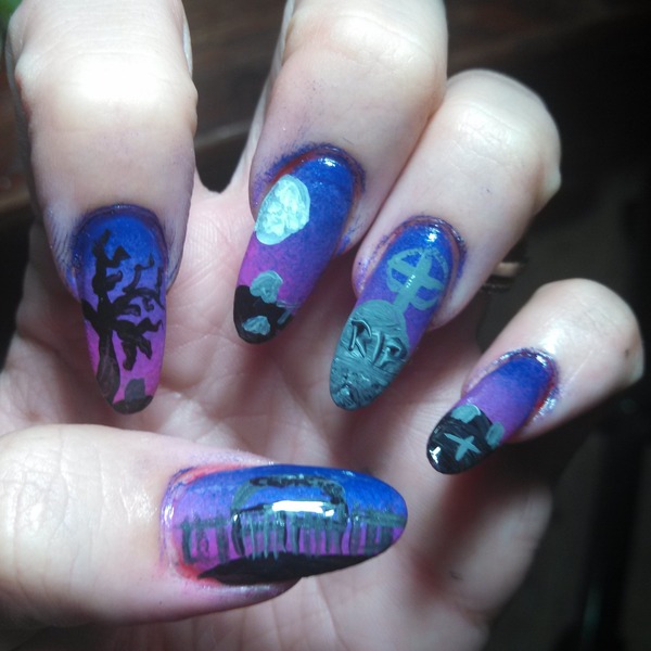 cemetery nails | Brandi C.'s (Classychik) Photo | Beautylish