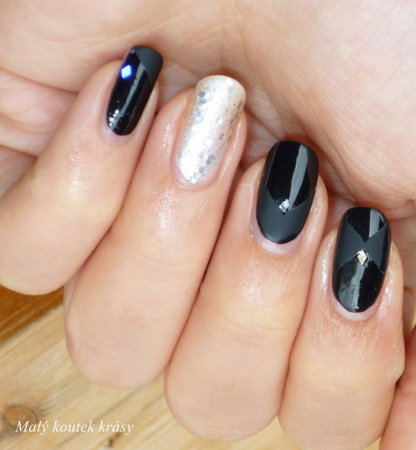 Matt & Shine nail art | Romana V.'s Photo | Beautylish