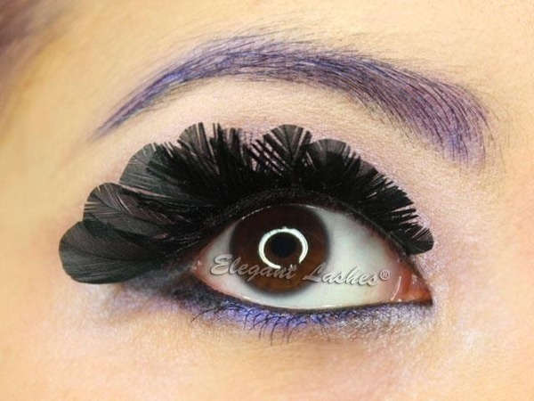 Black Feather Eyelashes | Bonnie L.'s (Elegant_Lashes) Photo | Beautylish