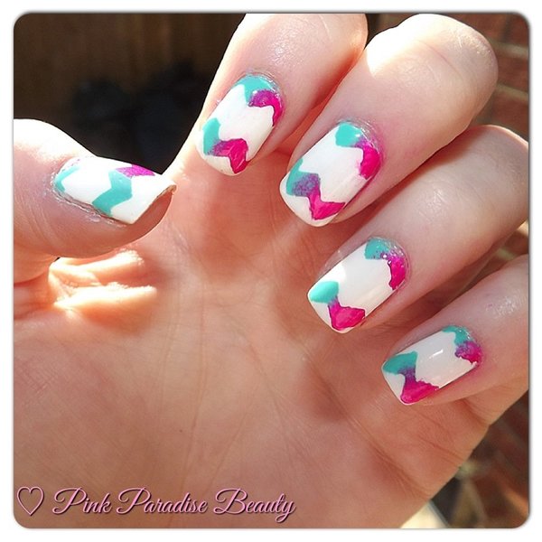 Chevron Manicure | Laura E.'s (PinkParadiseBeauty) Photo | Beautylish