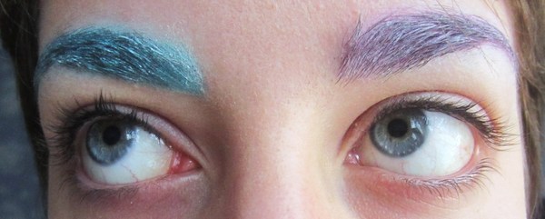 purple brows! + teal liner :) link to the video tutorial: http://www ...