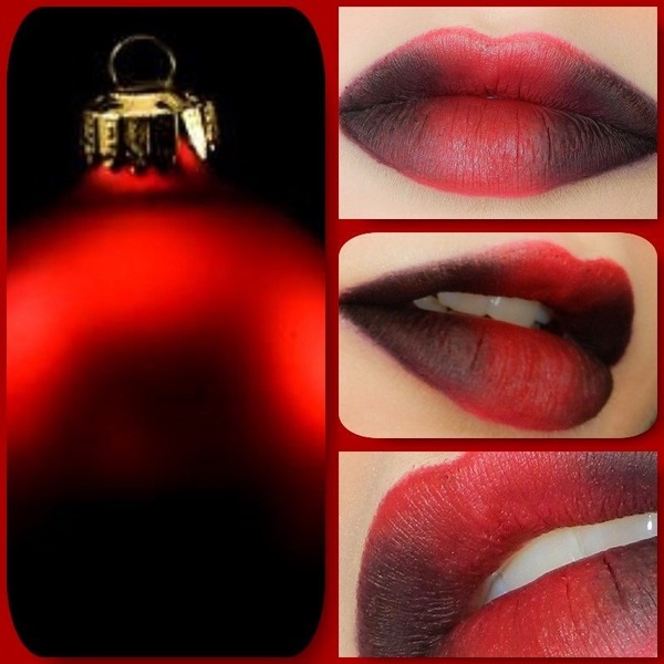 Christmas theme ombré lips | Lucy C.'s Photo | Beautylish