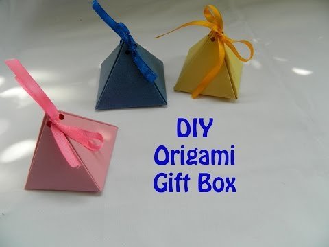 DIY Gift Box - How To Make Gift Box | How To Make Origami Pyramid Gift ...