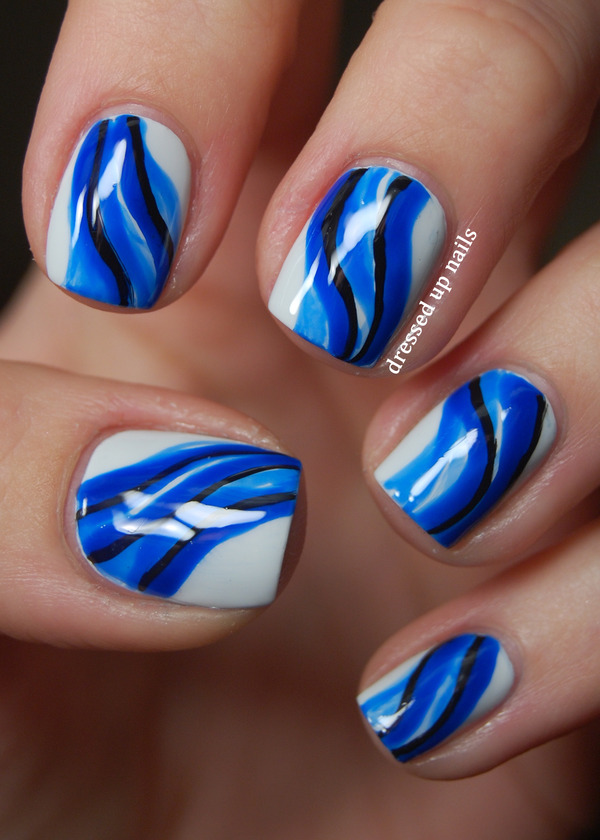 Minimalist abstract water-inspired nails | Whitney S.'s (dressedupnails ...