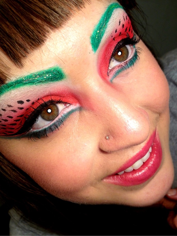 Colourful Watermelon Eyes | Chavella F.'s (chuvo85) Photo | Beautylish