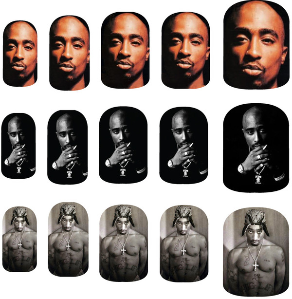 Tupac Shakur Nail Art Decals | Shelby R.'s Photo | Beautylish