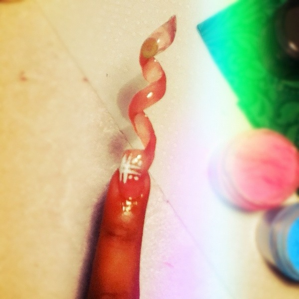 Spiral Nails | Tyler S.'s (beautybunnie21) Photo | Beautylish