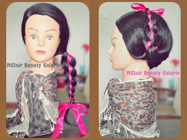 RIBBON BRAID UPDO (2 in1 style) | Clairine F.'s Photo | Beautylish