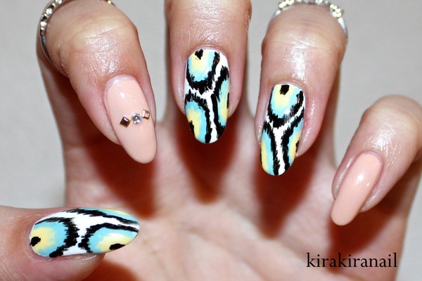 Ikat Nails | Kirakiranail K.'s (kirakiranail) Photo | Beautylish