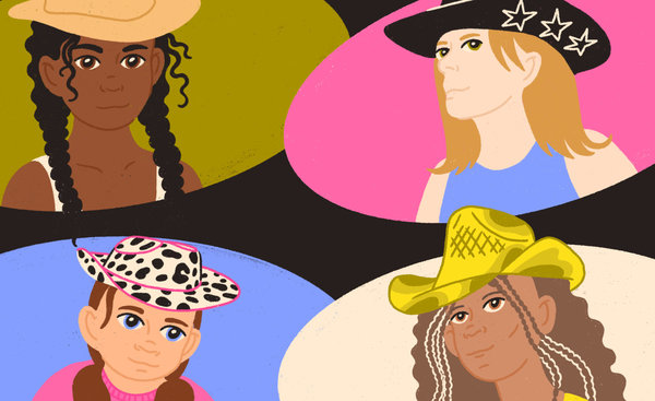 How to Wear Your Hair With Cowboy Hats | Beautylish