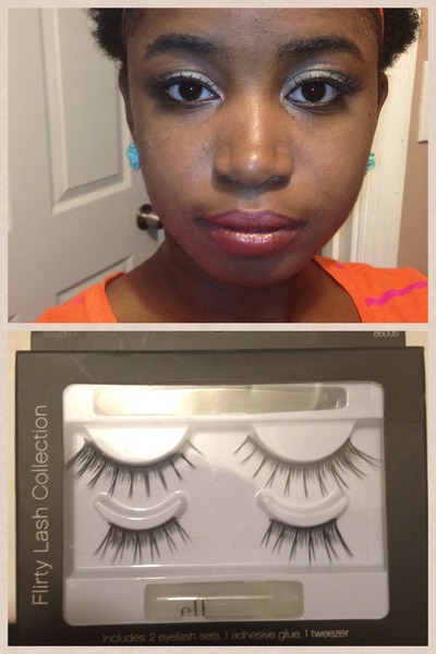 Tried applying flash eyelashes today. | Beautylish