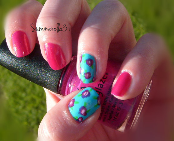 Rose Garden Nails | Summer A.'s (wonderland-nails) Photo | Beautylish